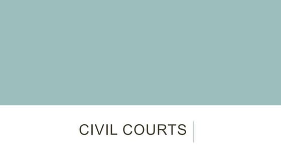 Civil Court System | PPTX