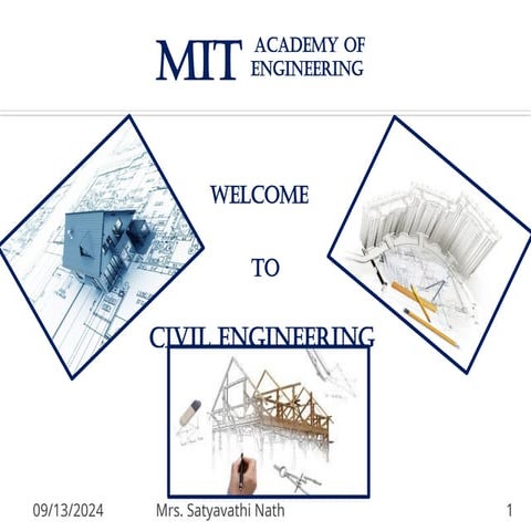 Format of Departmental presentation Civil Engineering | PPT