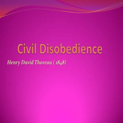Civil disobedience | PPTX