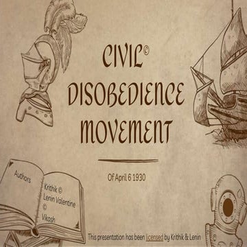 Civil disobedience movement | PPTX