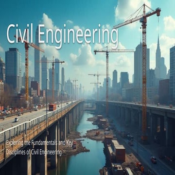 Civil Engineering (1).pptx Comprehensive Overview of Civil Engineering ...