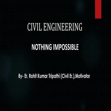 Civil Engineering (What And Why) | PPT
