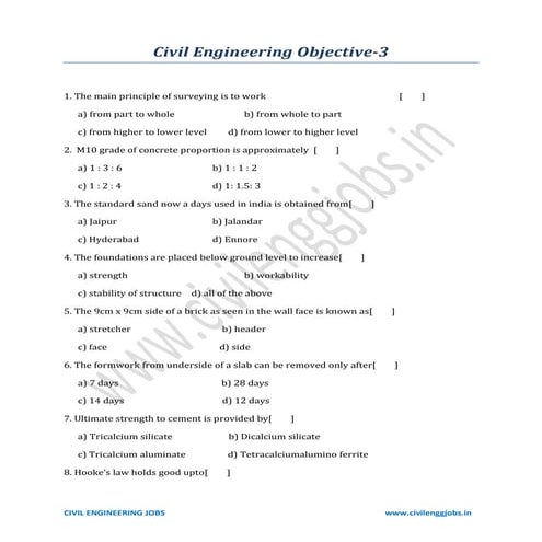 59105128 civil-engineering-objective-type-questions