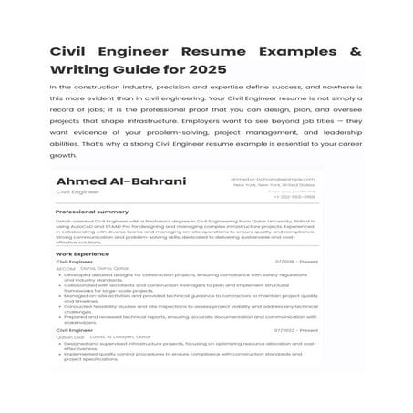 HSE Engineer Resume Examples & Writing Guide for 2025 | PDF
