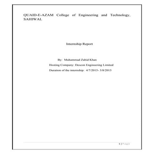 Civil enginerring internship report | PDF