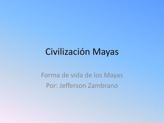 Ppt mayas | PPT