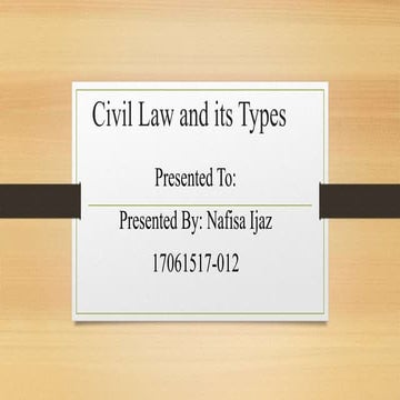 Civil law | PPTX