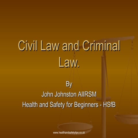 Civil law and criminal law | PPS
