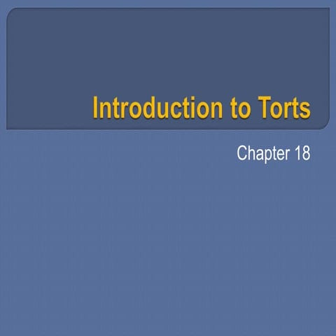 tort pptx by Abebayehu .pdf extra contractual | PDF