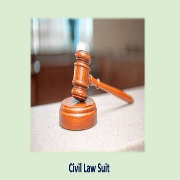 Civil Law Suit | PPTX