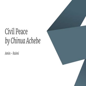 Civil peace by chinua achebe | PPTX
