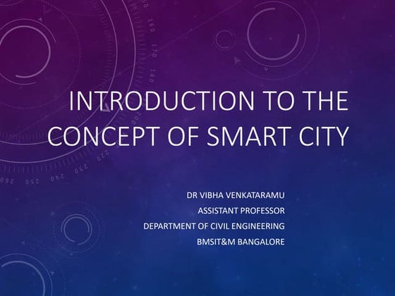 PPT on SMART city | PPTX