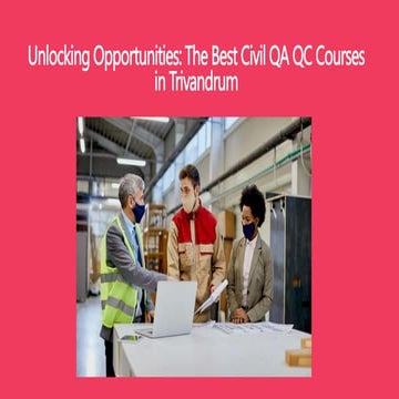 How to Prepare for Civil QA QC Certification Exams in Trivandrum | PDF