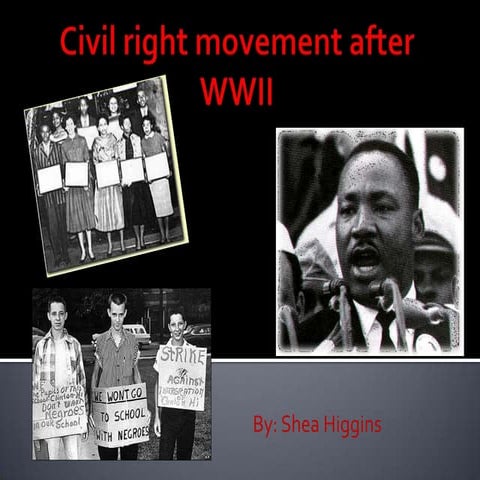Civil right movement after wwii | PPTX