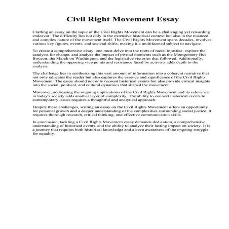 African American Civil Rights Movement Essay.pdf