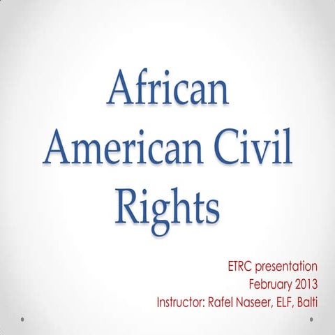 Civil rights | PPT