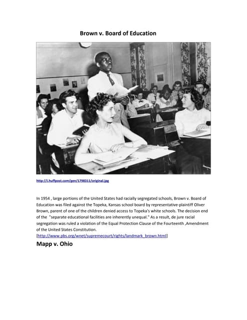 Brown Vs Board Of Education | PPT