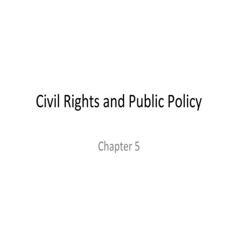 Civil rights chapter 5 | PPT