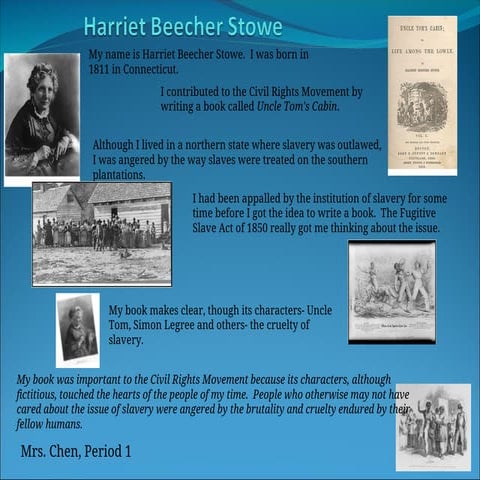 Civil Rights Harriet Beecher Stowe power pt | PPT