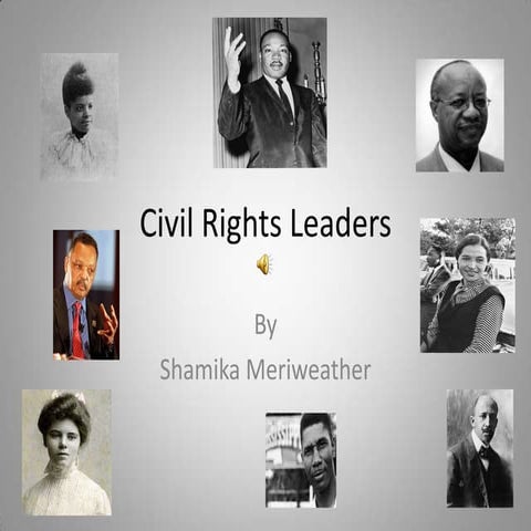 Civil rights leaders | PPTX