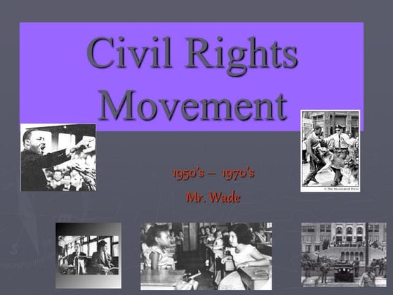 Civil Rights Movements in the USA | PPTX