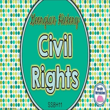 Civil Rights GA History lesson 000000000 | PDF