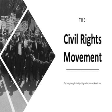 Civil rights movement by the presentations panda | PPT
