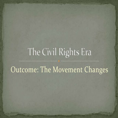 1960s Civil Rights Movement | PPTX