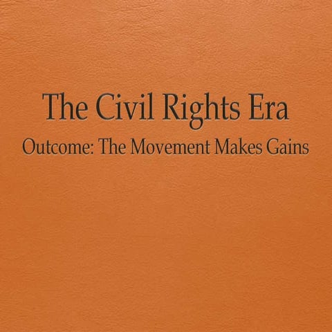1950s Civil Rights Movement | PPT