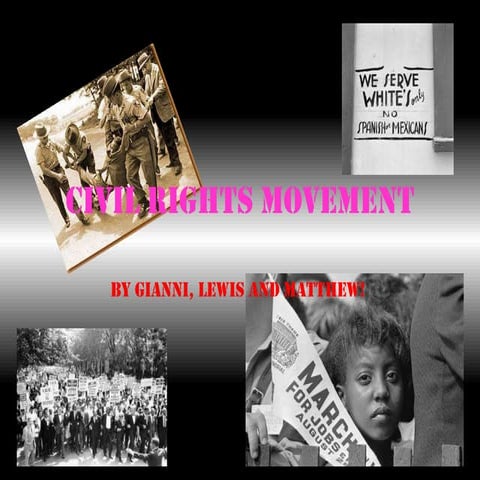 Civil rights movement powerpoint | PPTX