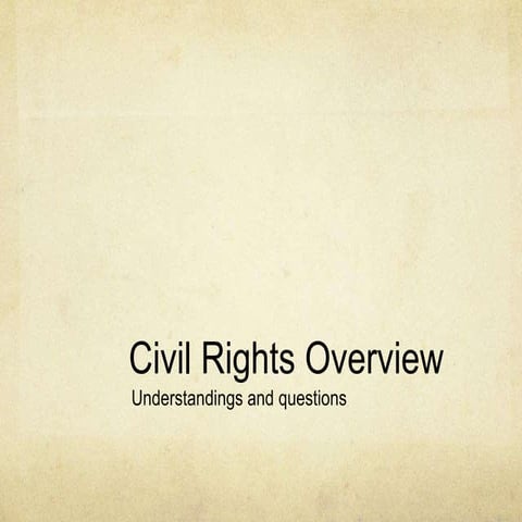 Civil Rights Overview: IB History of the Americas | PPT