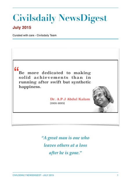 Civilsdaily presentations