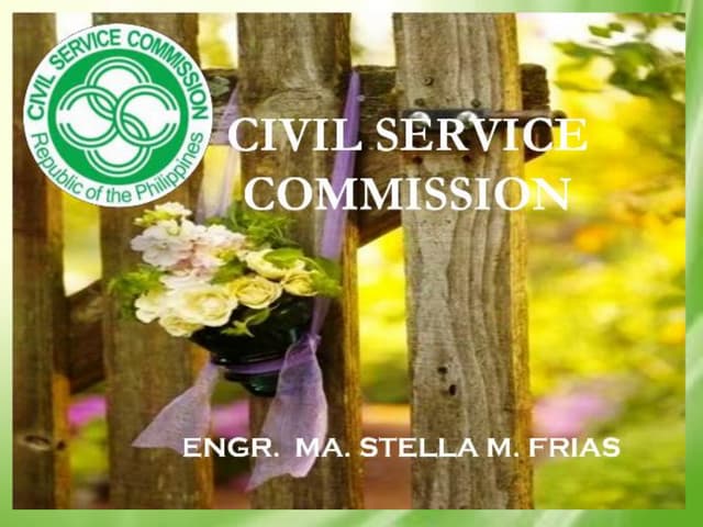 The Civil Service Commission | PPTX