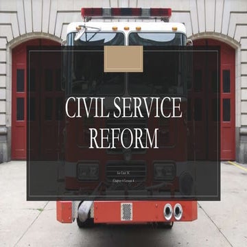 Civil Service Reform | PPTX
