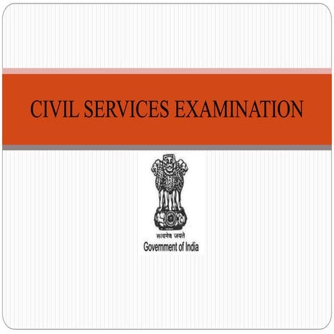 Civil services examination | PPT