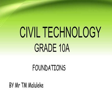 Civil technology presentation | PPTX