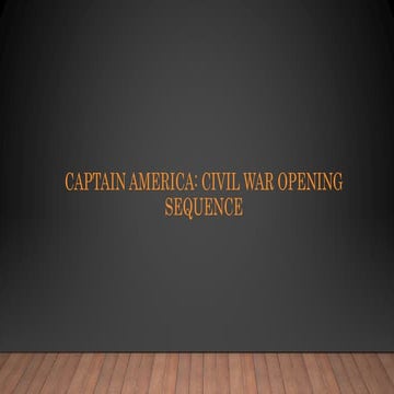 Captain America: Civil war | PPT