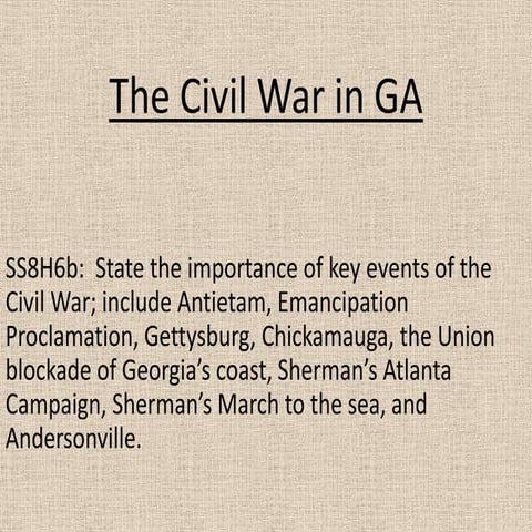 Civil War - A Summary for Grades 5-8 | PPTX