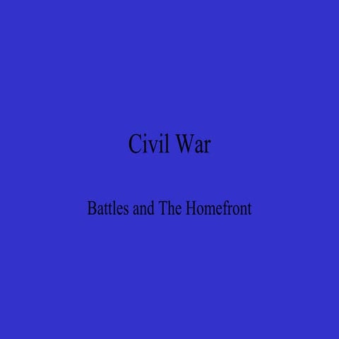 Civil war battles powerpoint | PPT
