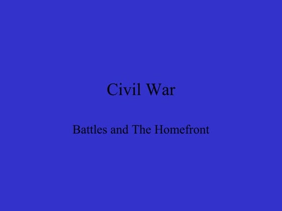 American Civil War Slavery | PPTX