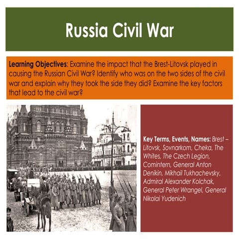 Civil War in Russia | PPT
