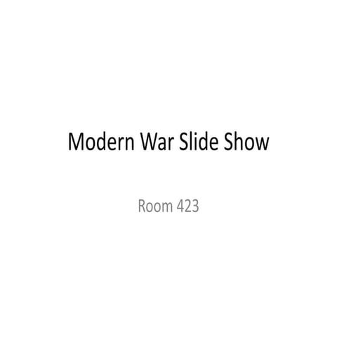 Civil war (modern war) slideshow | PPTX