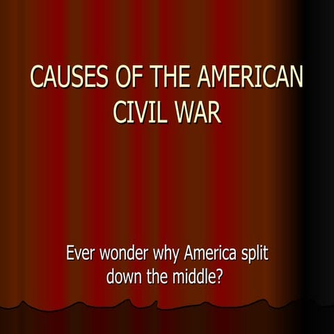 Civil war simple overview ok | PPT