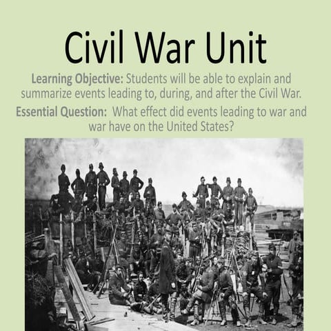 Civil war unit | PPT