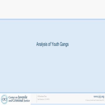 Evolution of Gangs in the U.S. (CJ 471) | PPTX