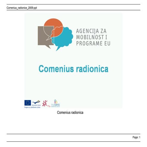 Pozivno pismo za radionice AMPEU | PDF
