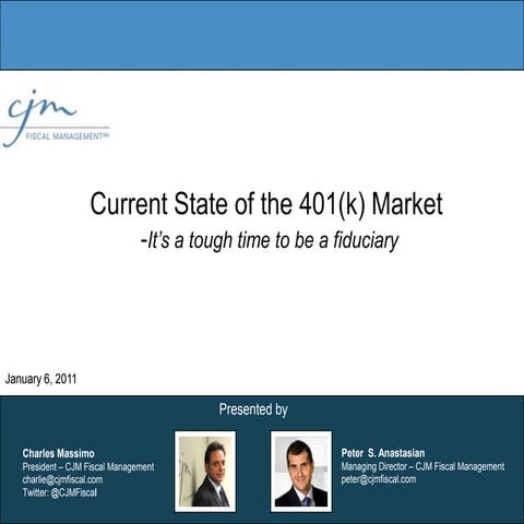 Current State of The 401k Market | PPT