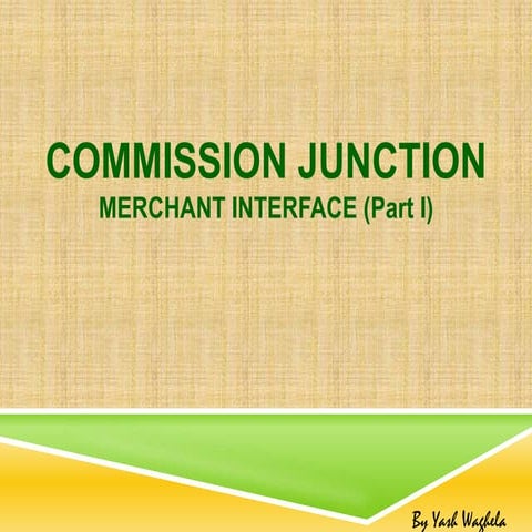 CJ Merchant Interface | PPTX