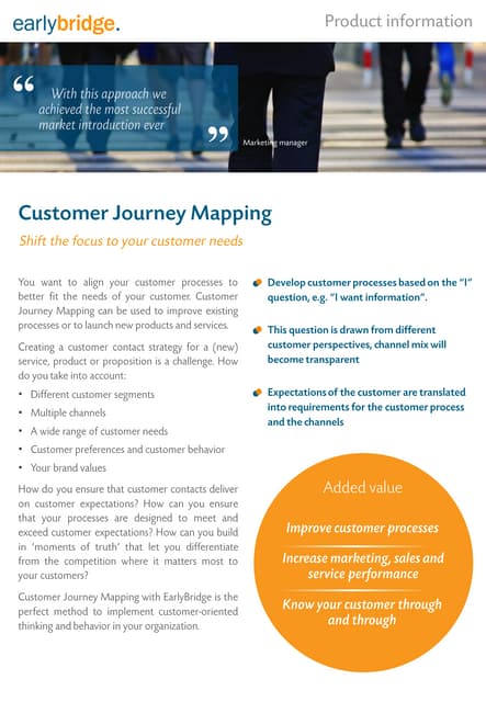 EarlyBridge case ggn customer journey mapping | PDF