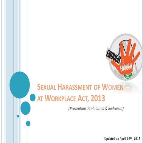 Sexual harassment PPT | PPTX